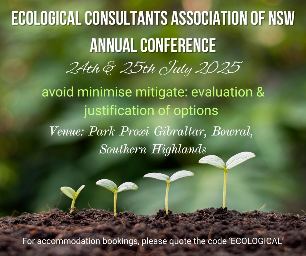 Ecological Consultants Association of NSW Conference 2025 | The Ecological Consultants ...